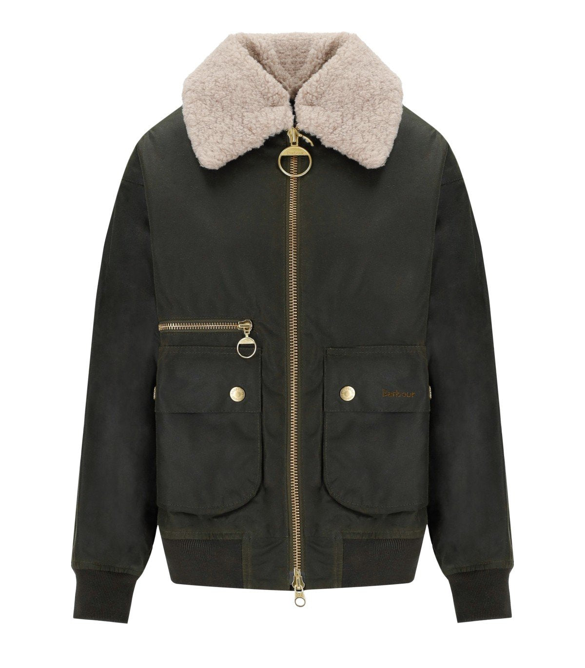 BARBOUR MAXINE WAX OLIVE GREEN JACKET – FerrarisBoutique